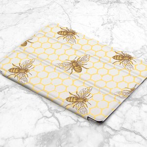 IPad Case Bee Honey Combs iPad White Case Cute Insect iPad Case Elegant ...