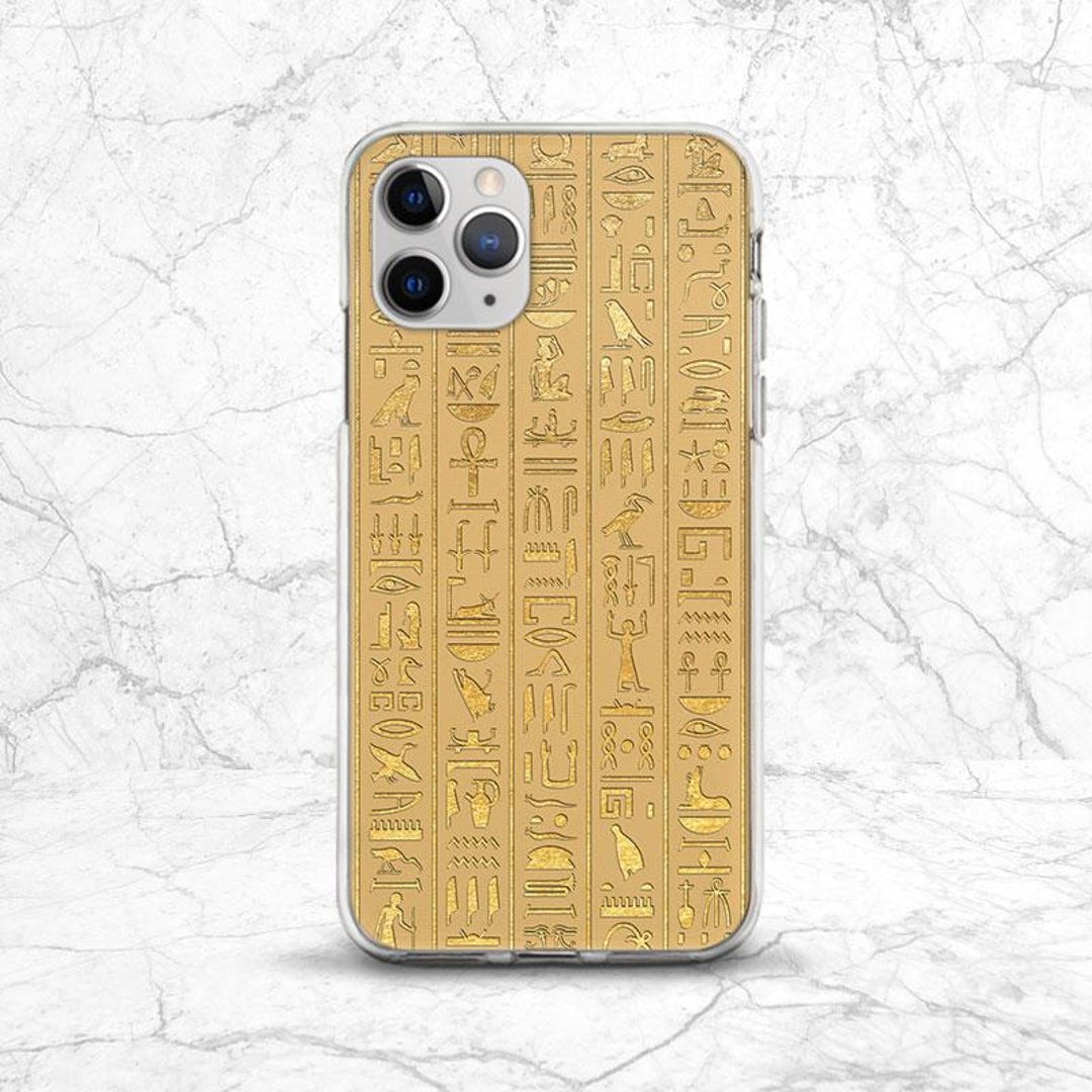 Egyptian Art Case Sand Color Case iPhone Case Travel Hieroglyph Art ...