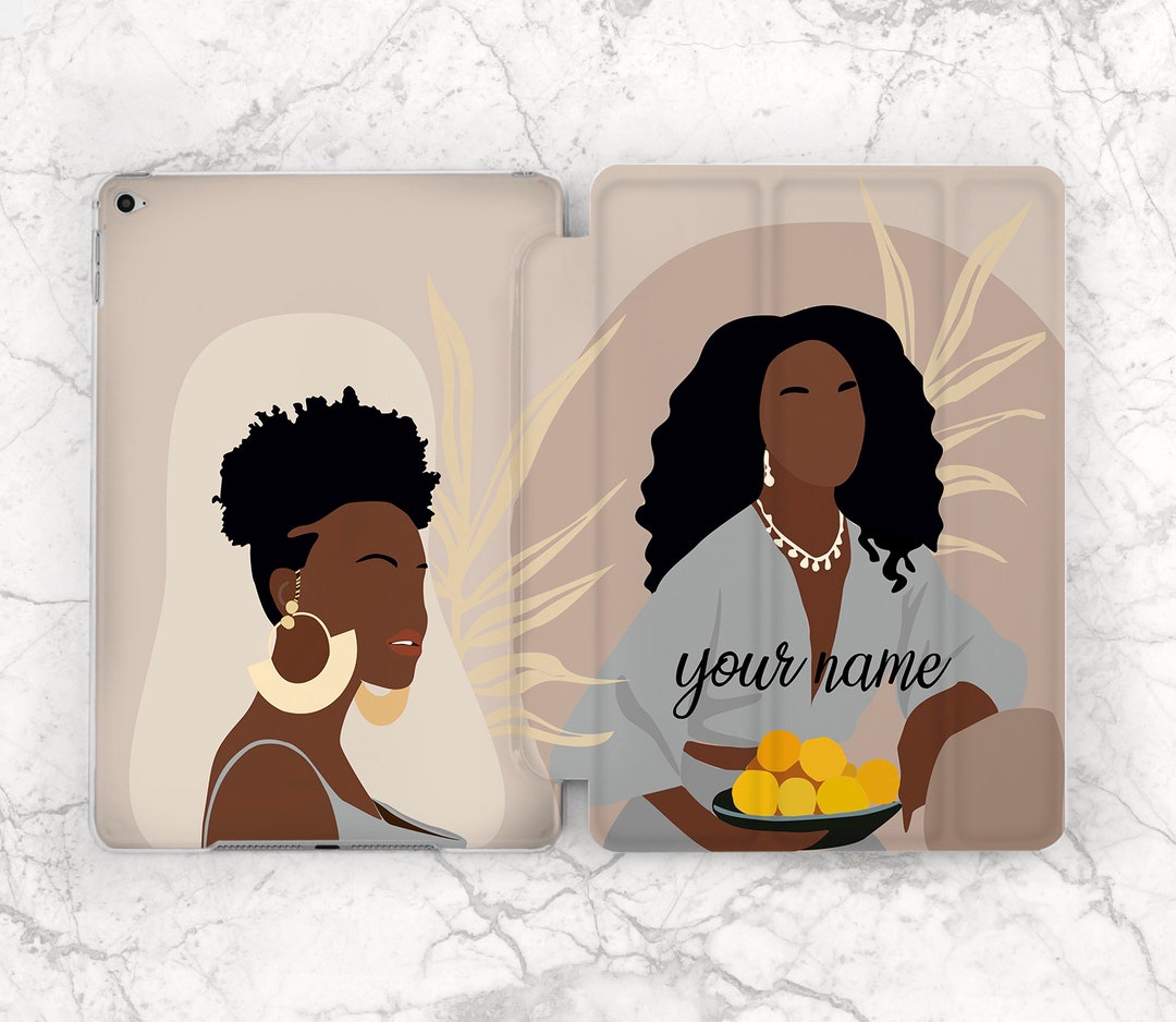 Black Woman Art Customized Case iPad Case Girl iPad Case Name ...