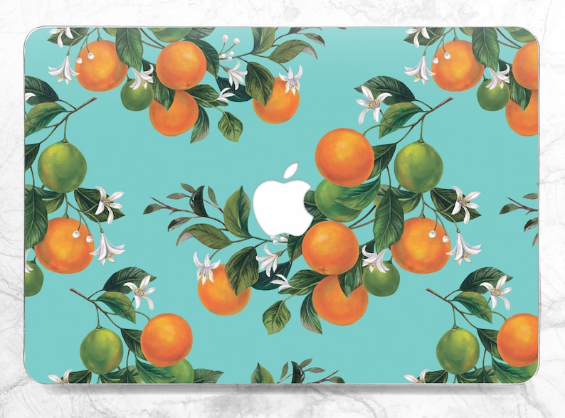 Macbook Case Orange Case Turquoise Macbook Hard Case A1932 - Etsy