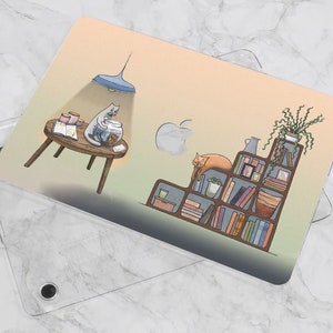 MacBook Case Books Cute Cats Print MacBook Case Cool MacBook Case ...