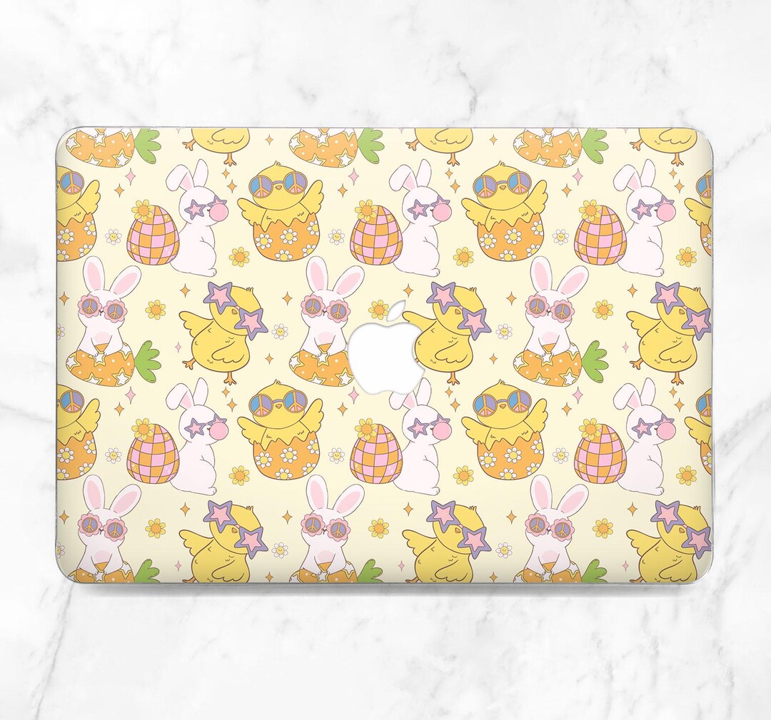 Funny Chick Print MacBook Case Rabbit MacBook Case Bunny Easter Animal ...