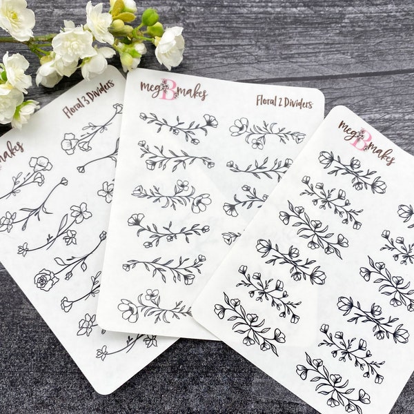 Divider Stickers - Etsy