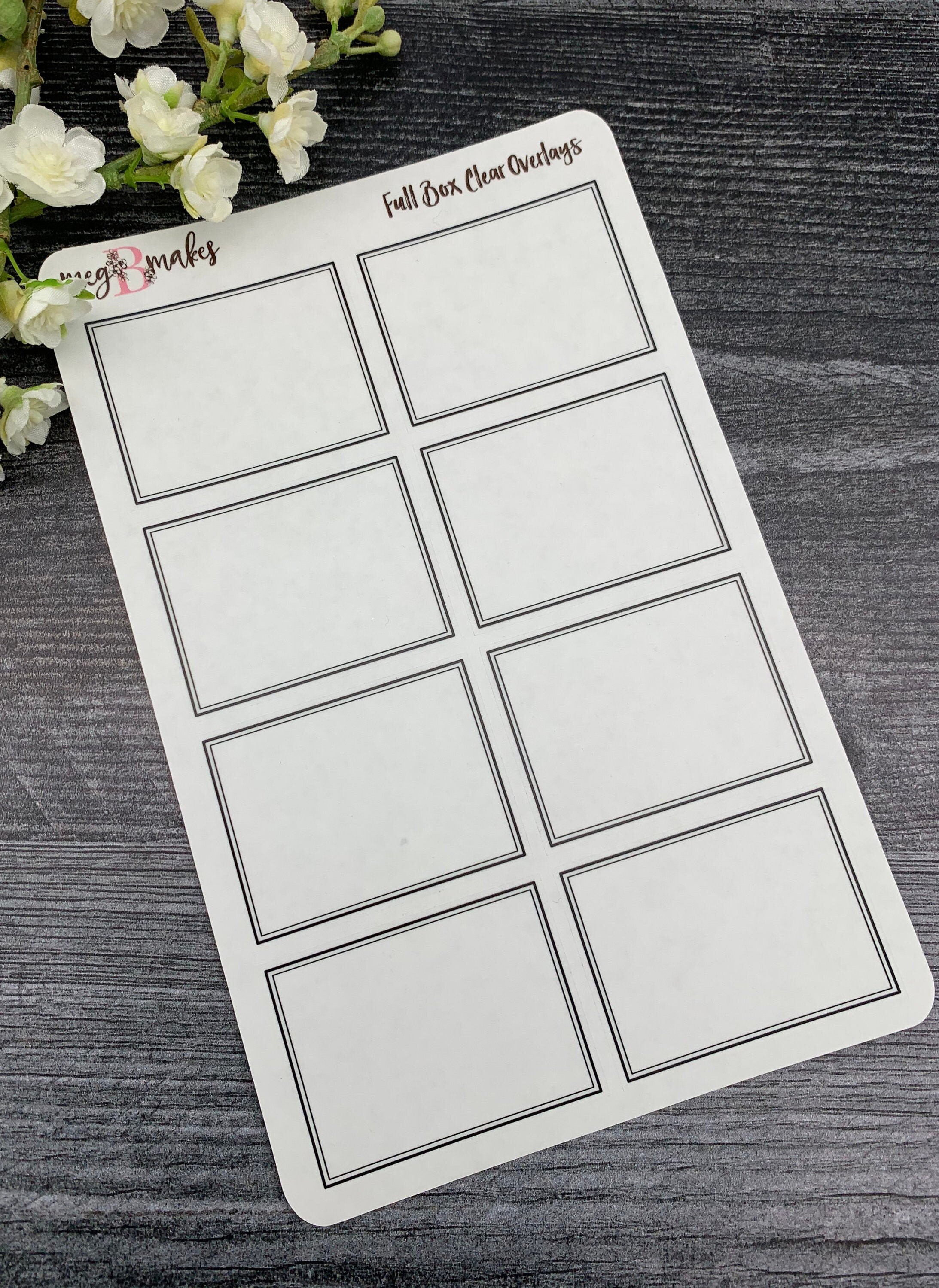 Foiled Full Box Overlays/foiled Full Box Overlays/full Box - Etsy