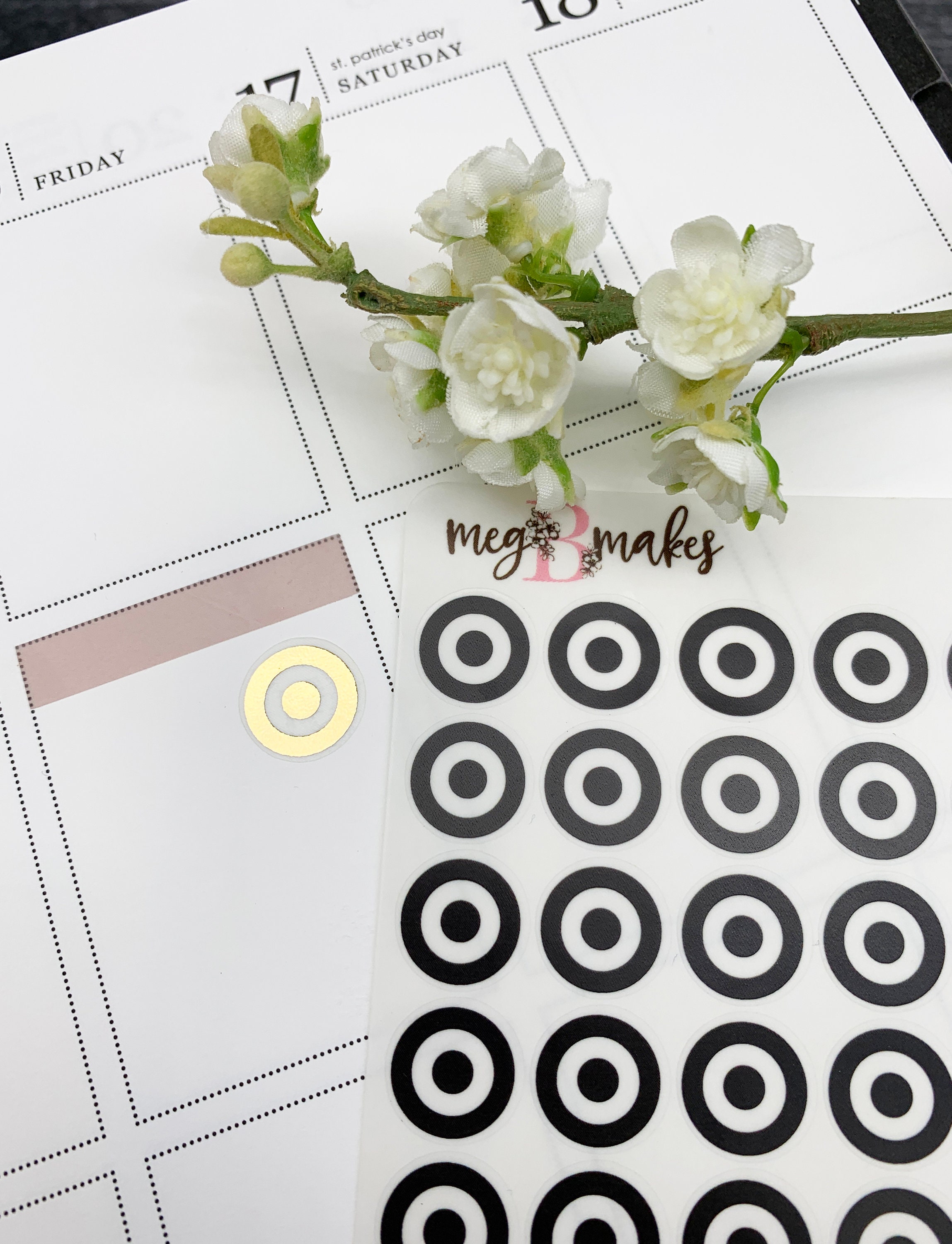 Foiled Target Icon Stickers Target Icon Stickers Target - Etsy