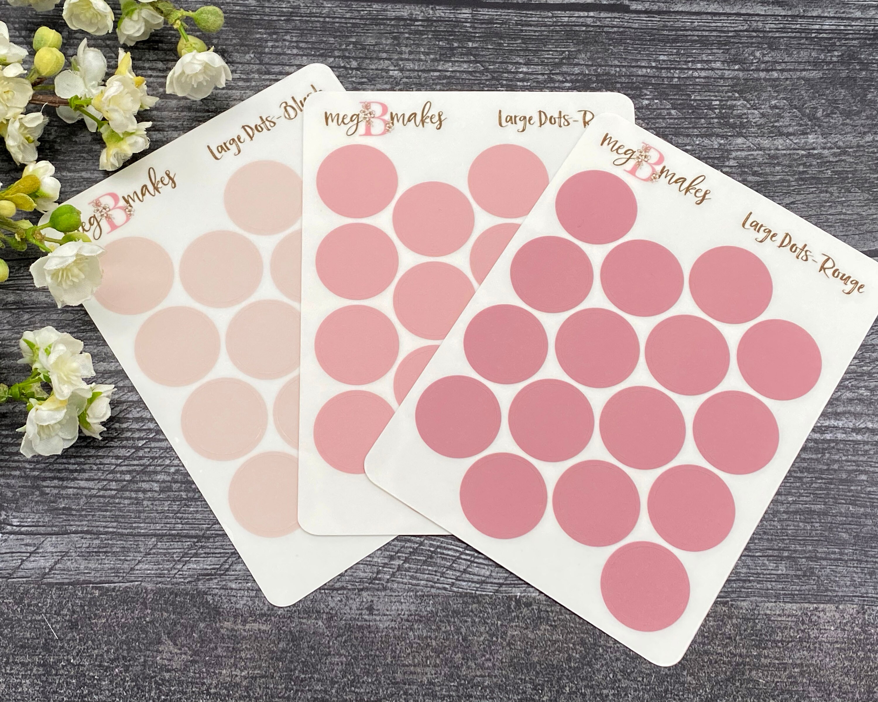 Transparent Colored Dot Stickers/transparent Dot - Etsy