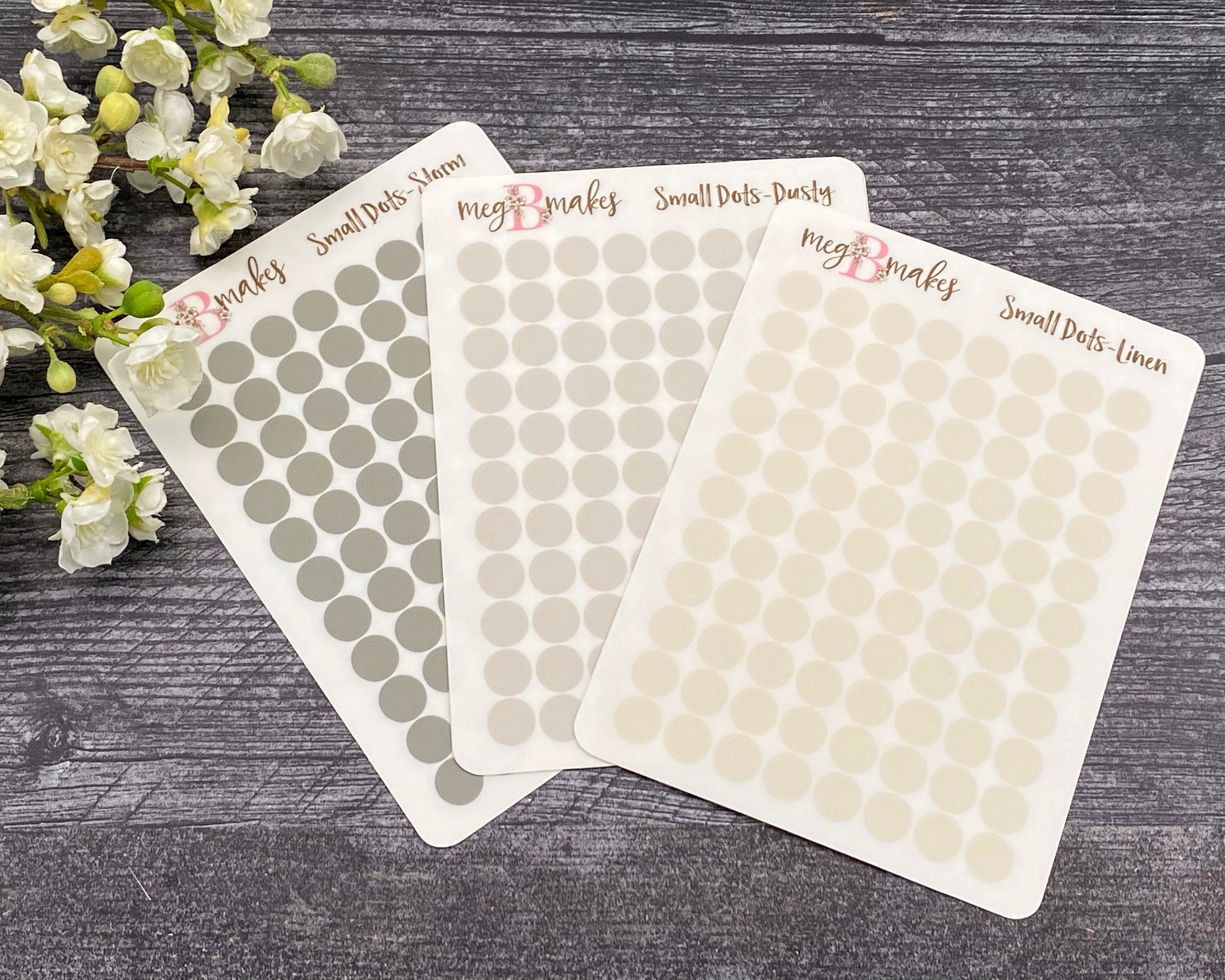 Transparent Colored Dot Stickers/transparent Dot - Etsy