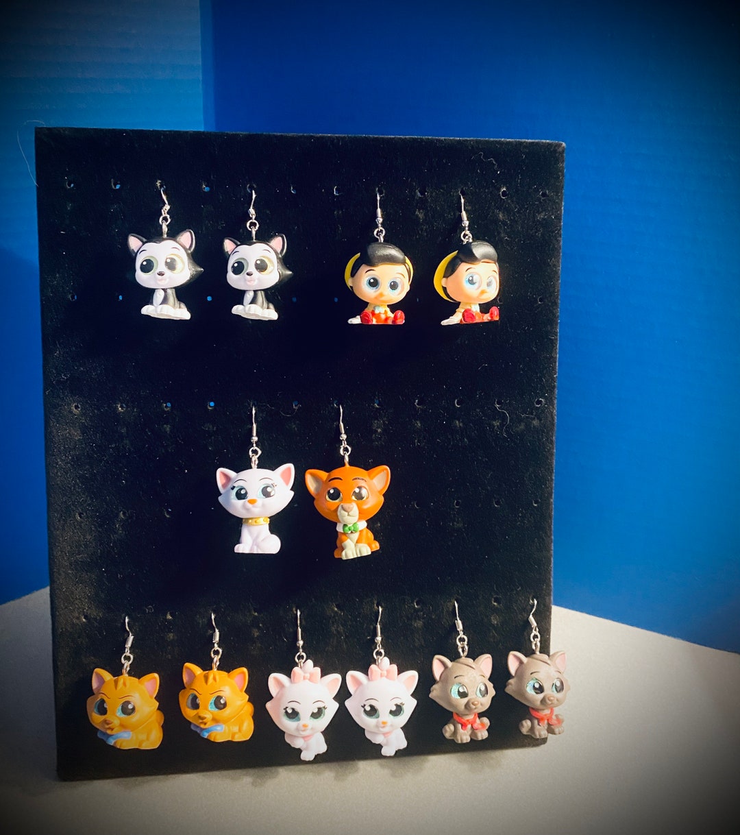Doorables, Animals, Cats, Earrings, Marie, Toulouse, Berlioz, Pinocchio ...