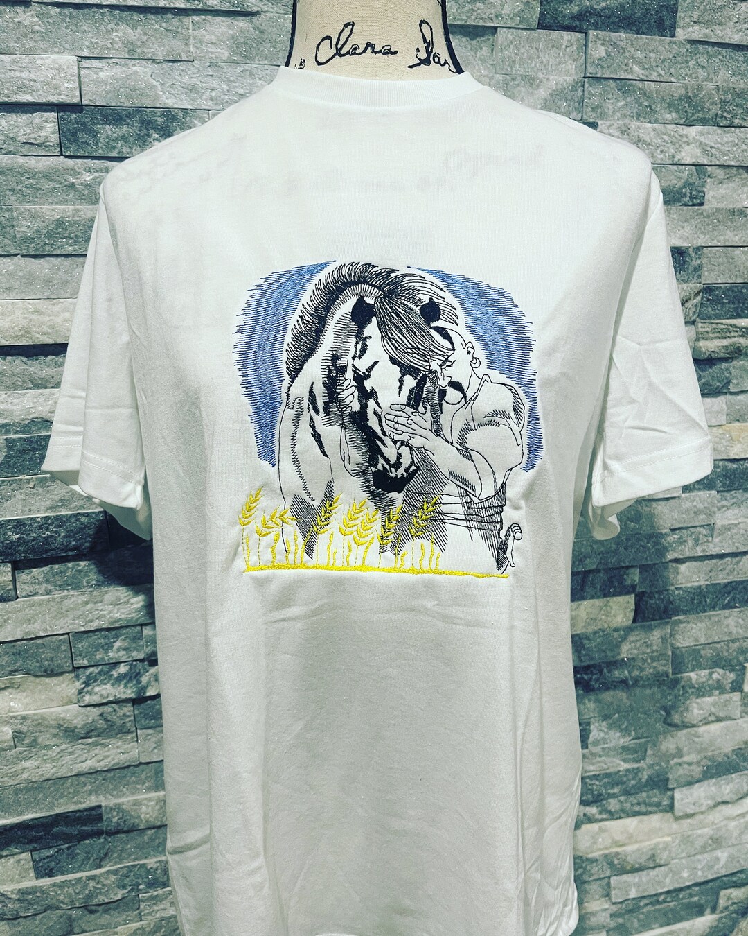 Ukrainian Kozak With Horse Machine Embroidery - Etsy