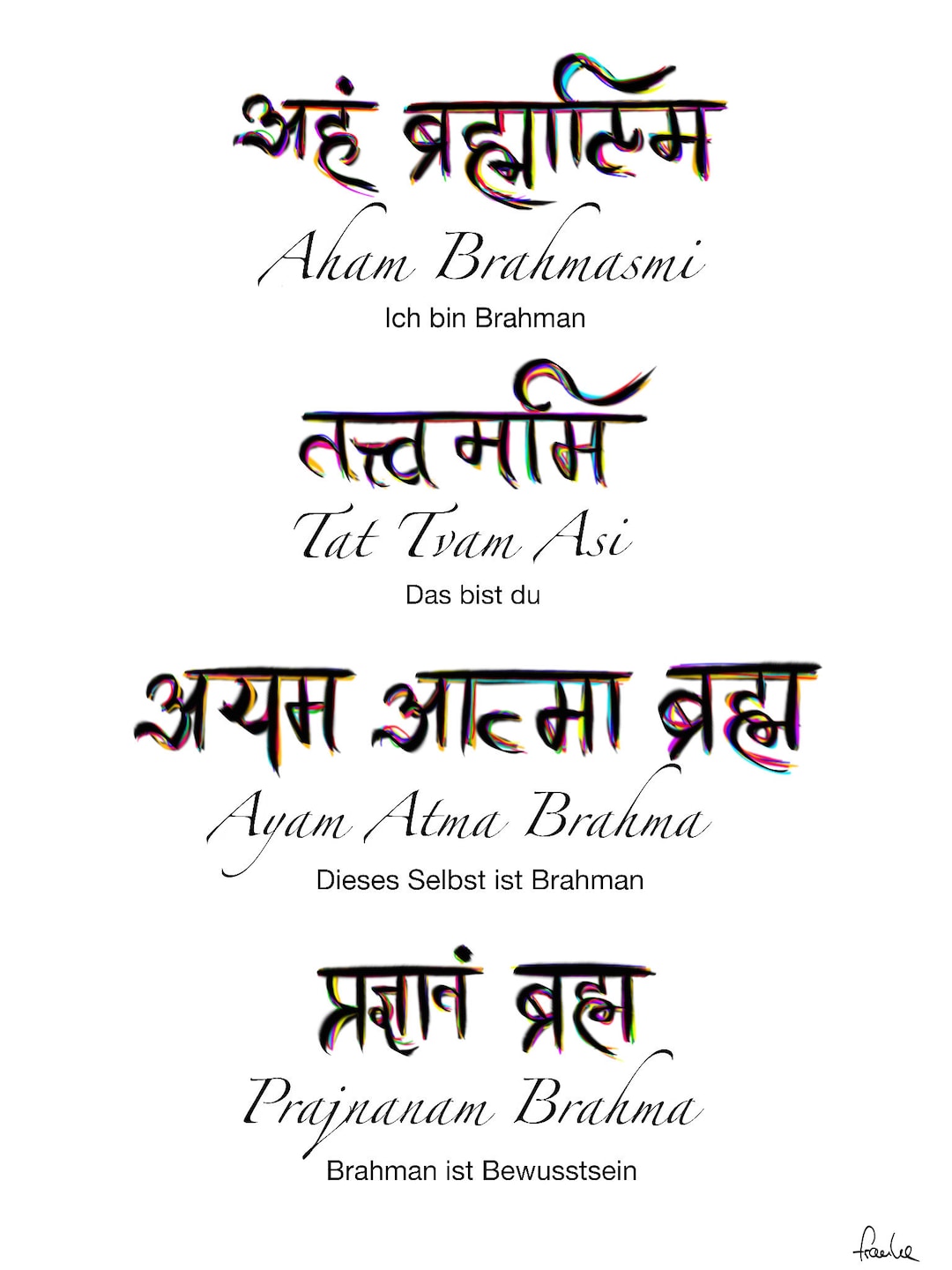 Mahavakyas, Tenets From the Vedas, Sayings From the Upanishads, the 4 Great Wisdoms, Spiritual ...