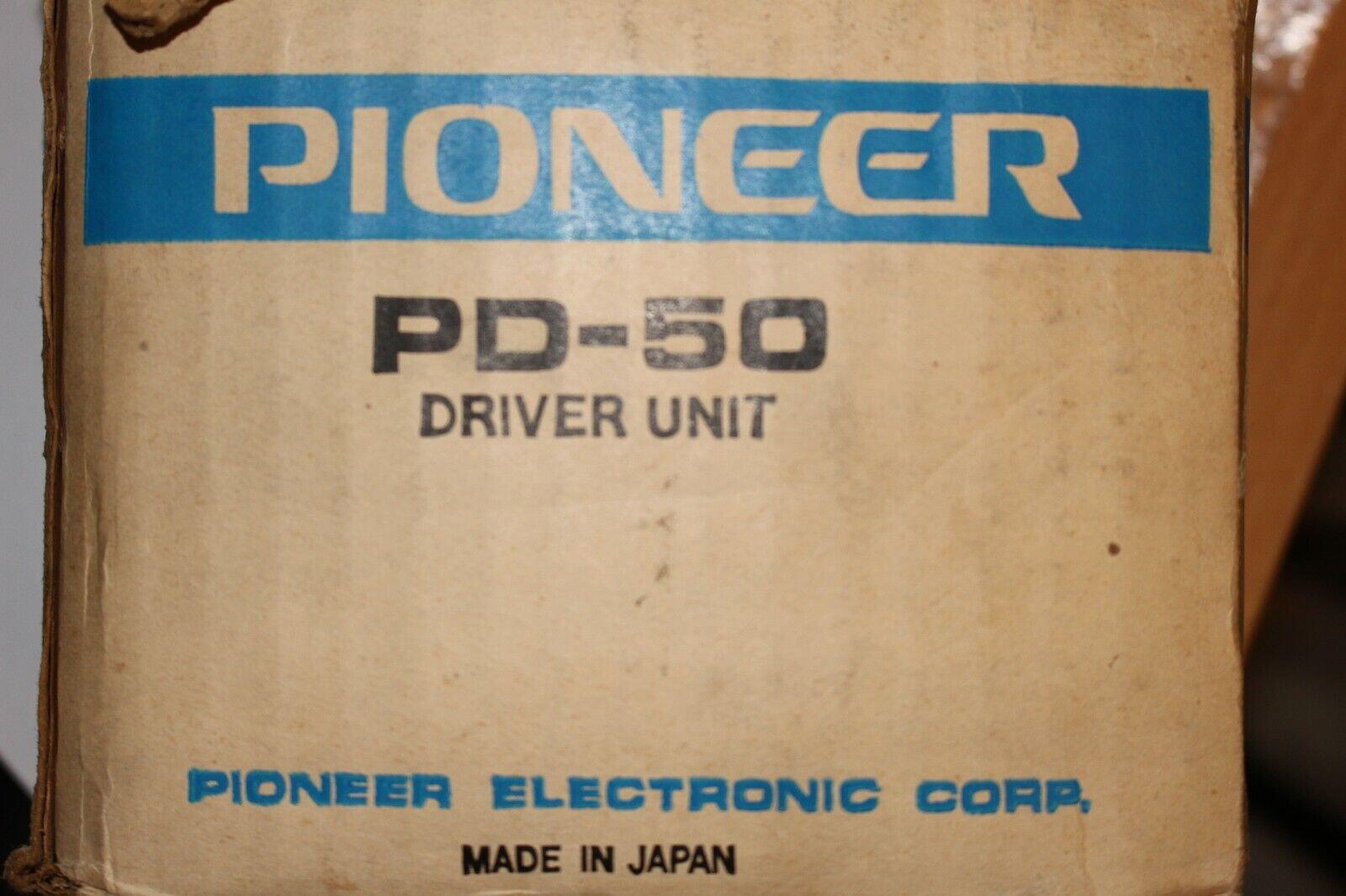 2x Pioneer PD-50 Driver Units Made in Japan / New / Original Box - Etsy