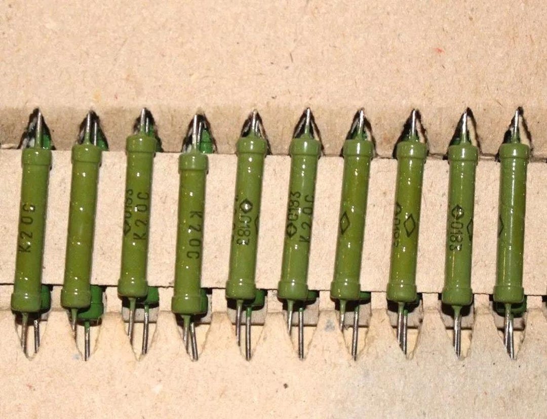 50x NOS Vintage Soviet Resistors Type VS (ВС) Huge Choice / 50pcs in ...