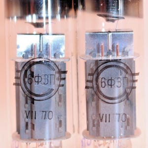 2x 6F3P 6Ф3П ~6BM8 /~ECL82 NOS Ussr Triode-pentode Tubes / Matched Pair ...