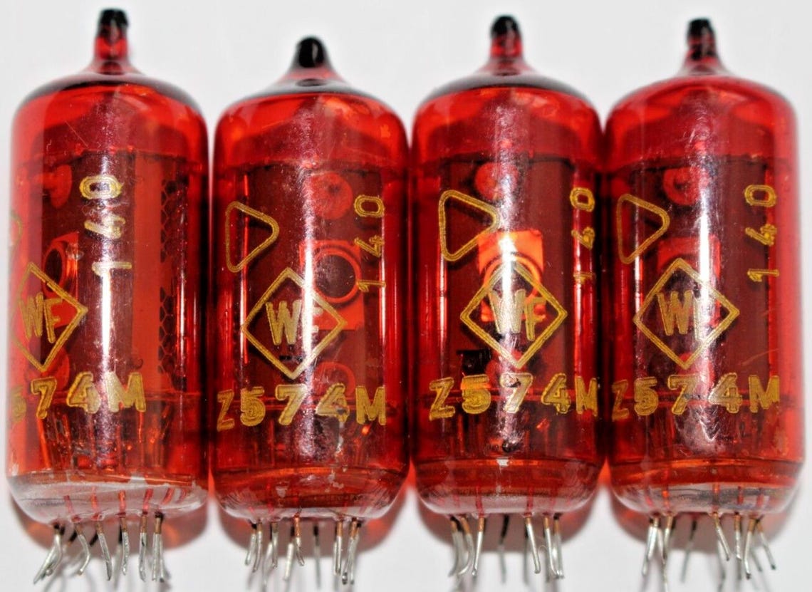 4x Z574M Z573M RFT NIXIE Indicator Clock Watch Tube / Used / Tested - Etsy