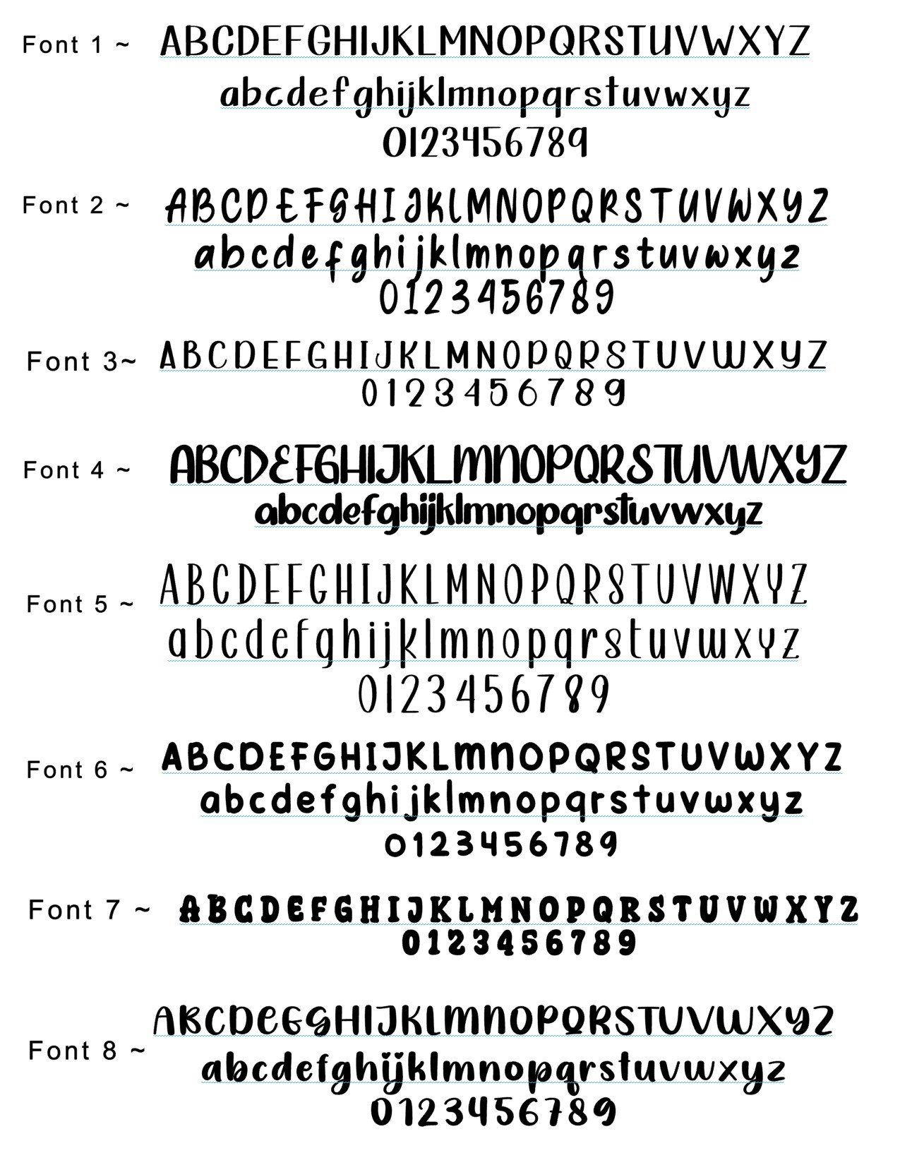 Custom LAMINATED Cardstock Letters 5 Non-laminated - Etsy