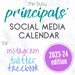 Principal's Social Media Calendar 1 Year of Prompts, Celebrations ...