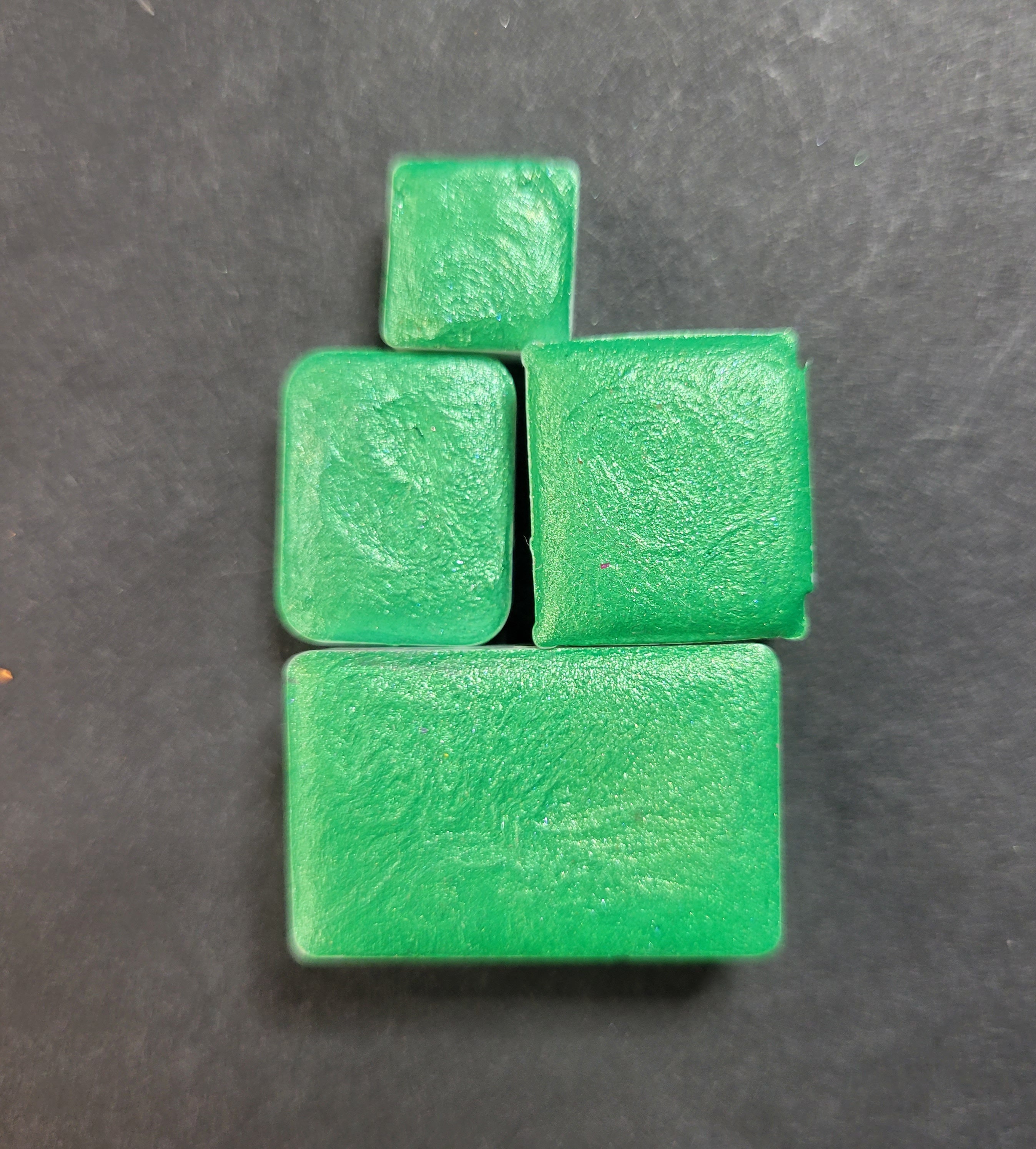 Handmade Metallic Watercolor Paint Pans in Shamrock - Etsy