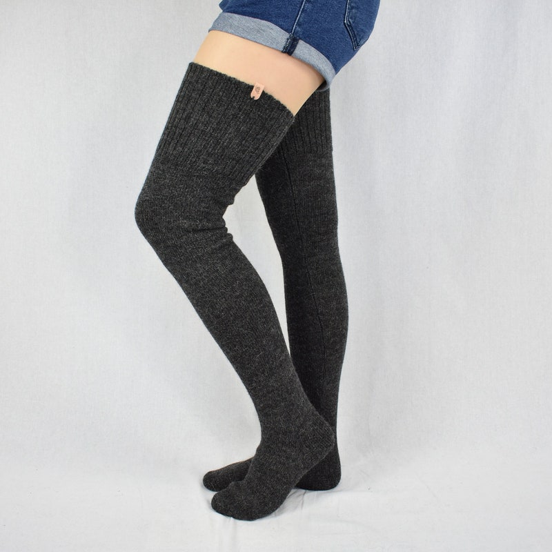 Extra Long Thigh High Stockings - Etsy