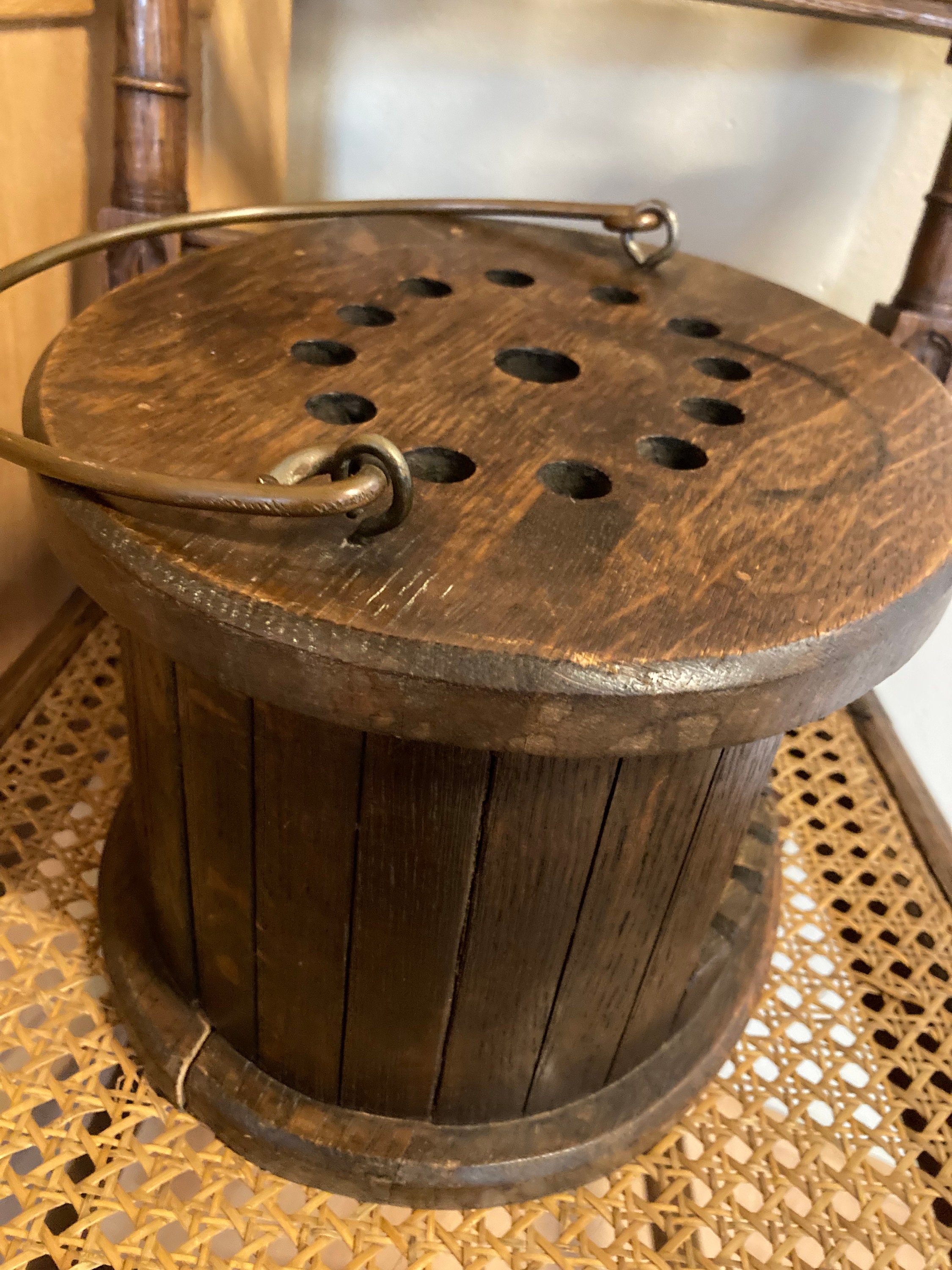 Antique Wooden Foot Stove - Etsy