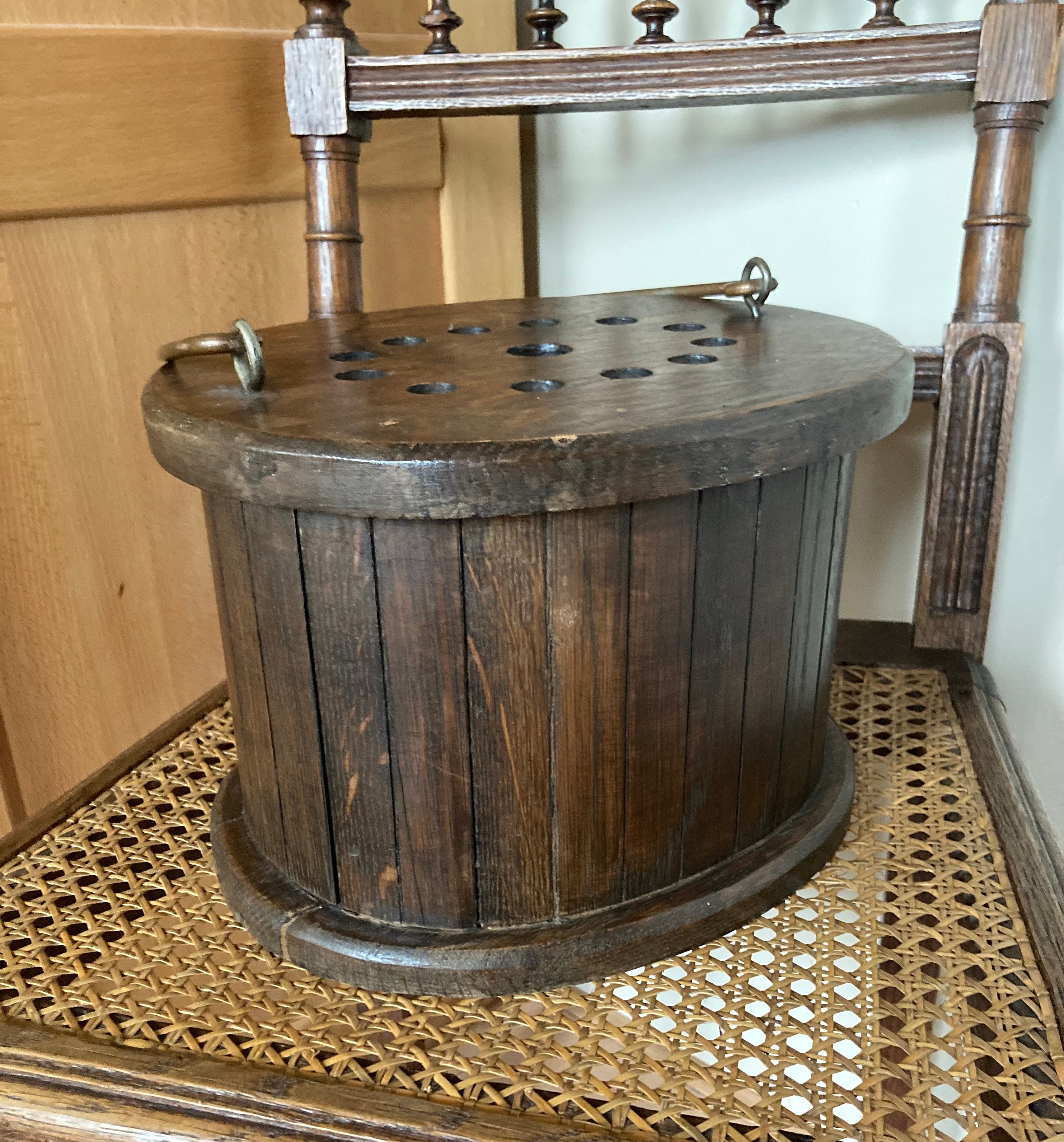 Antique Wooden Foot Stove - Etsy