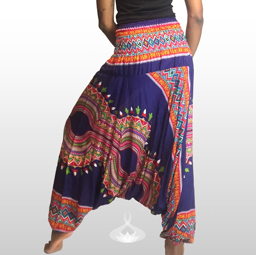Daishiki Pattern Harem | Harem | Harem Pant Converts to Harem Jumpsuit ...