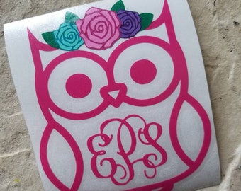 Owl decal | Etsy