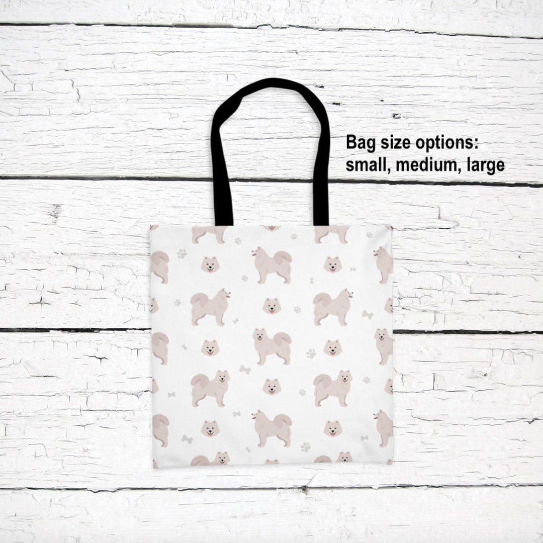 Samoyed Pattern Tote Bag - Etsy