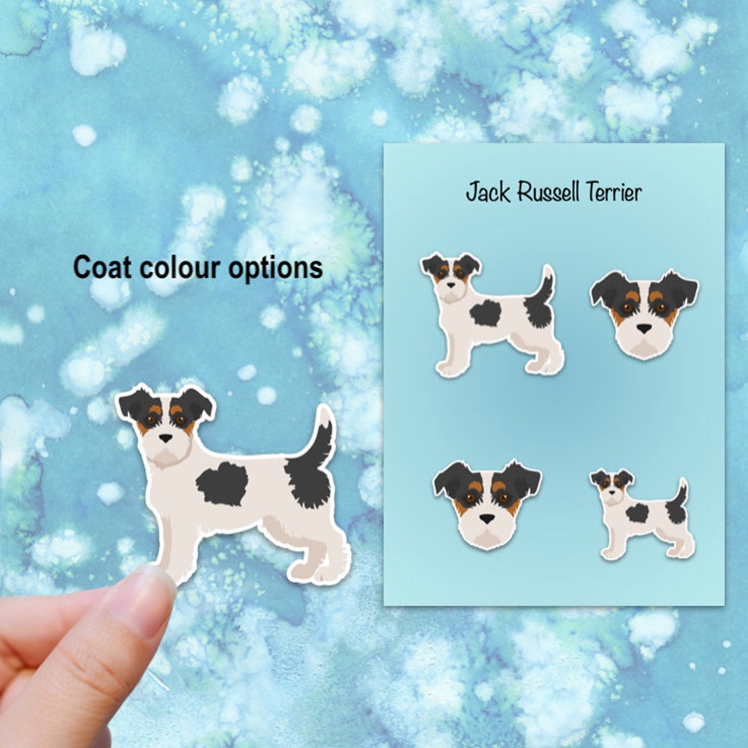 Jack Russell Terrier (wirecoat) Vinyl Sticker Set - Etsy