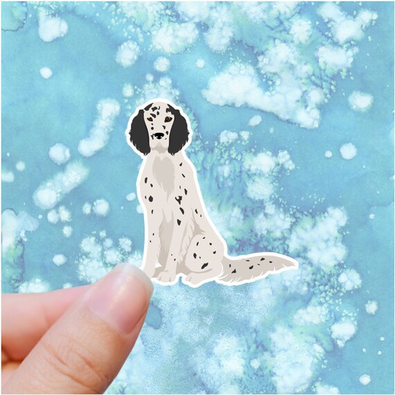 English Setter Vinyl Sticker Set | Etsy