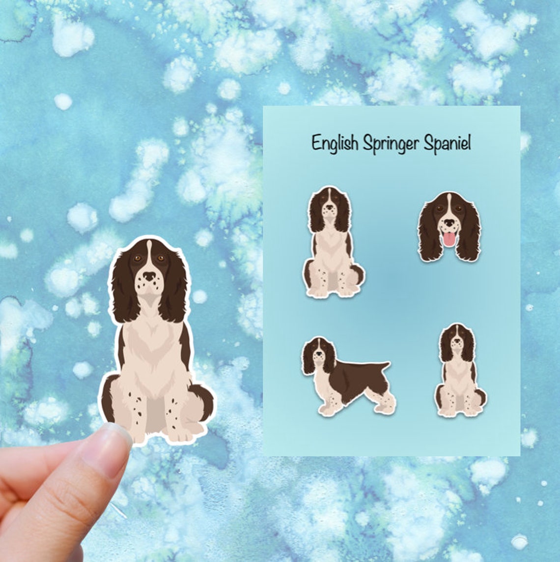 English Springer Spaniel Vinyl Sticker Set - Etsy