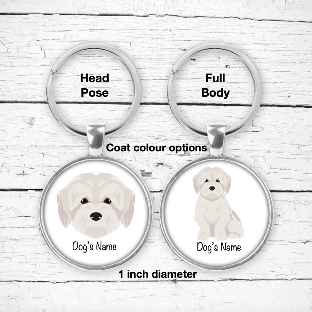Malti-poo Keychain Personalized - Etsy