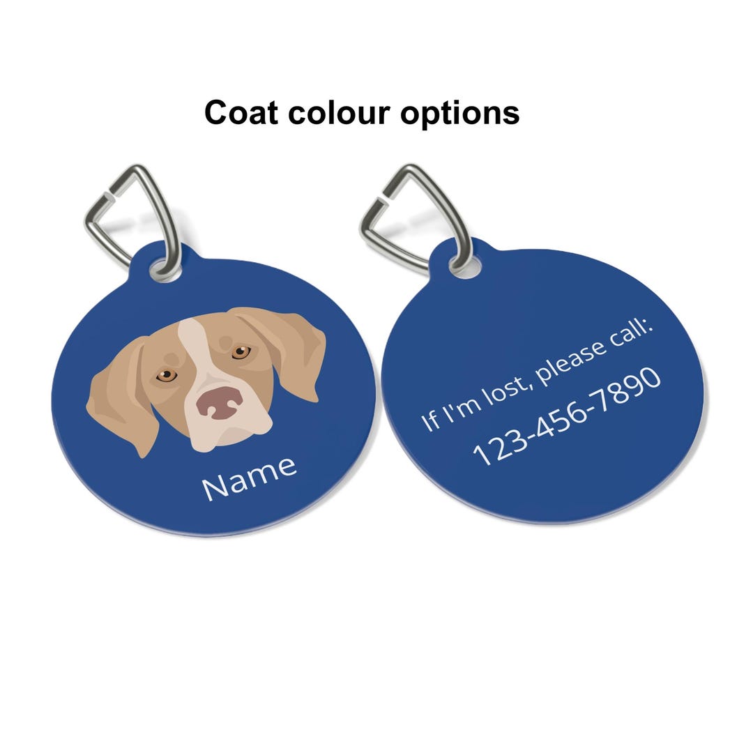 English Pointer ID Tag Personalized - Etsy