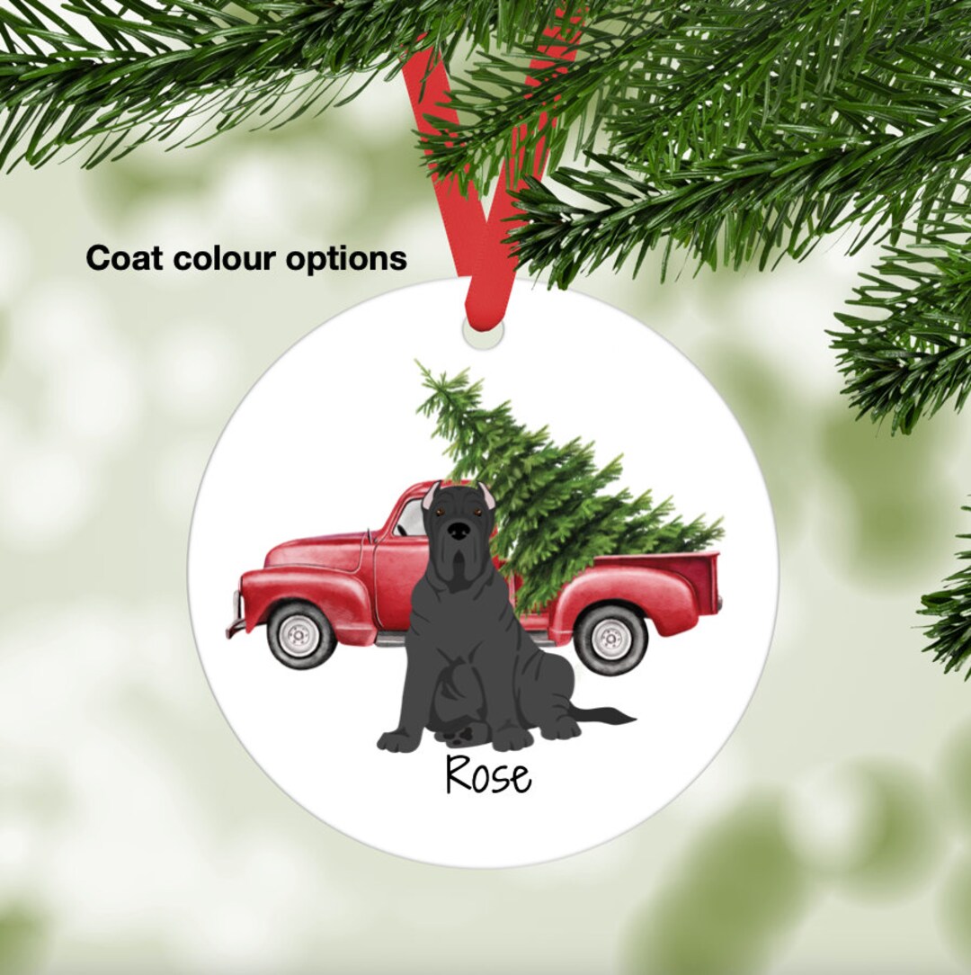 Neapolitan Mastiff (cropped Ears) Ornament Personalized - Etsy