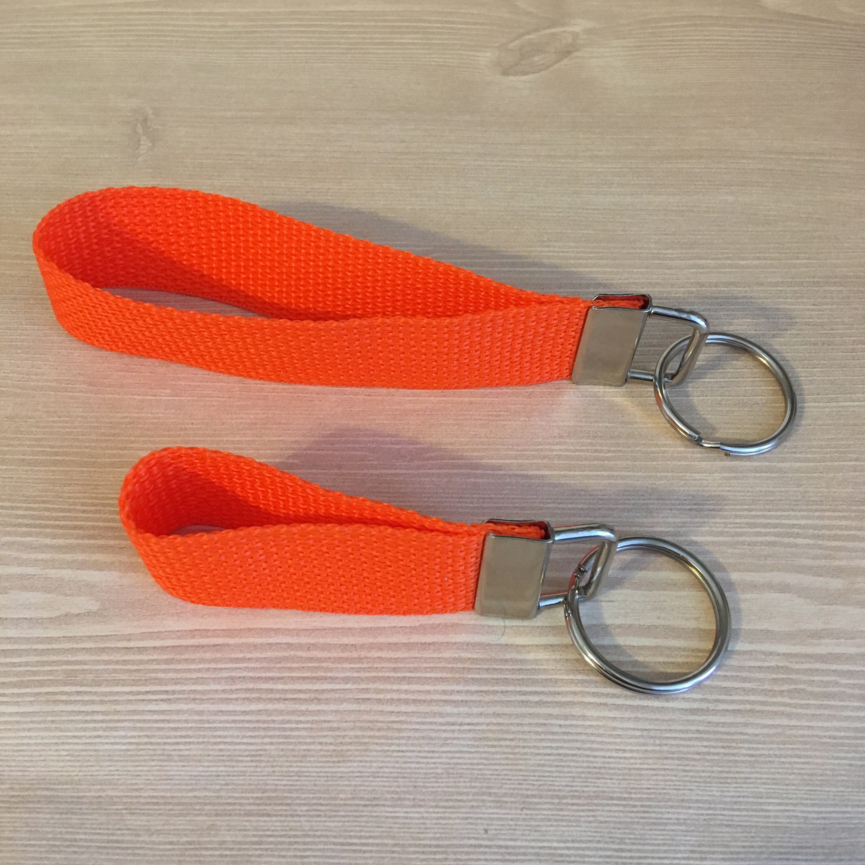 Orange Key Ring Wristlet - Etsy UK