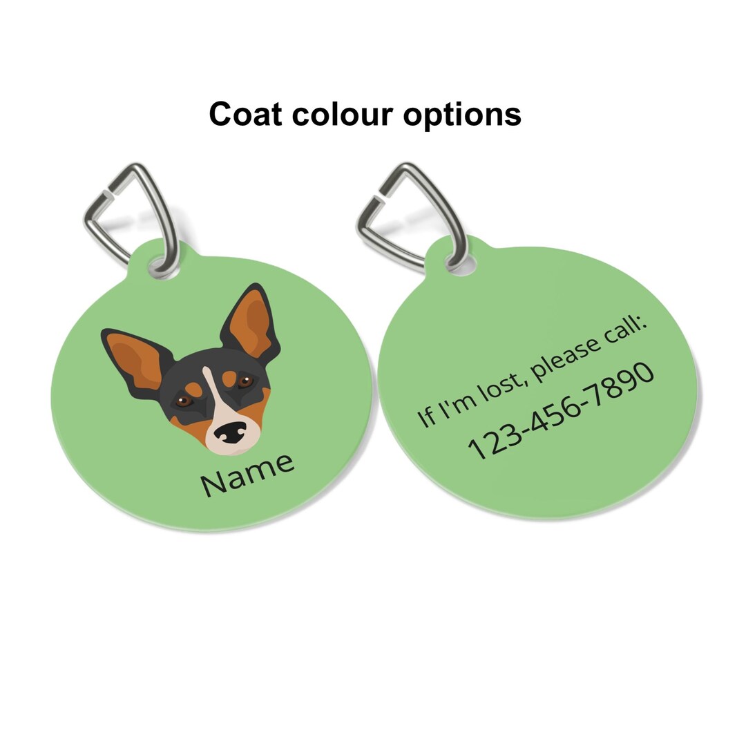 Rat Terrier ID Tag Personalized - Etsy