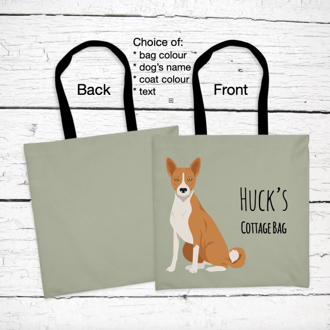 Basenji Tote Bag Personalized - Etsy
