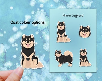 Finnish Lapphund Heart Hug Sticker | Kawaii Dog Vinyl Decal | Adorable ...