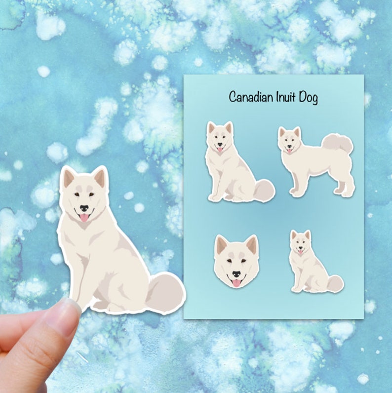 Canadian Inuit Dog Vinyl Sticker Set - Etsy