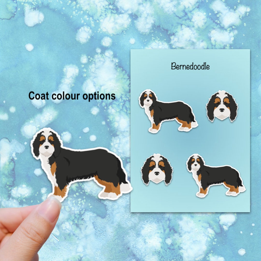 Bernedoodle Vinyl Stickers Set - Etsy