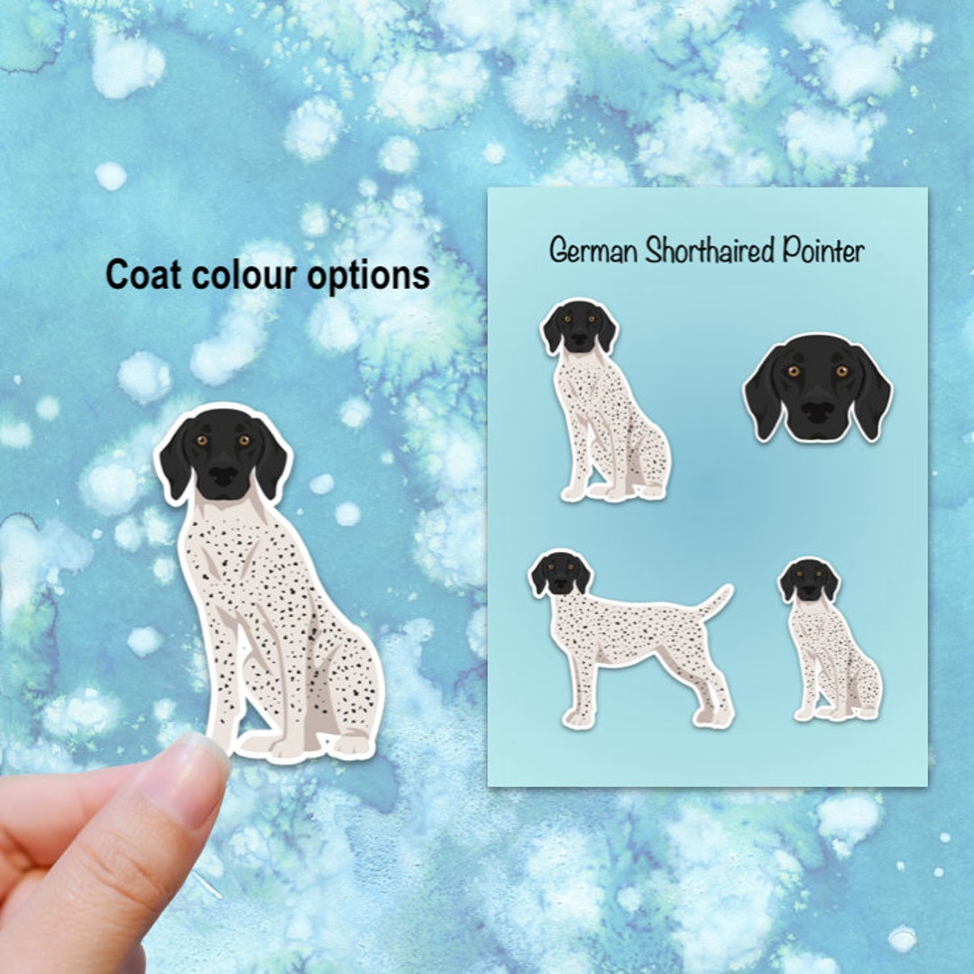 German Shorthaired Pointer Vinyl Sticker Set - Etsy