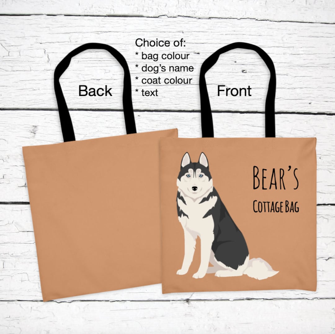 Siberian Husky Tote Bag Personalized - Etsy