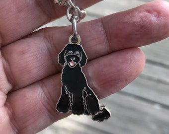 Black Labradoodle Keychain - Etsy