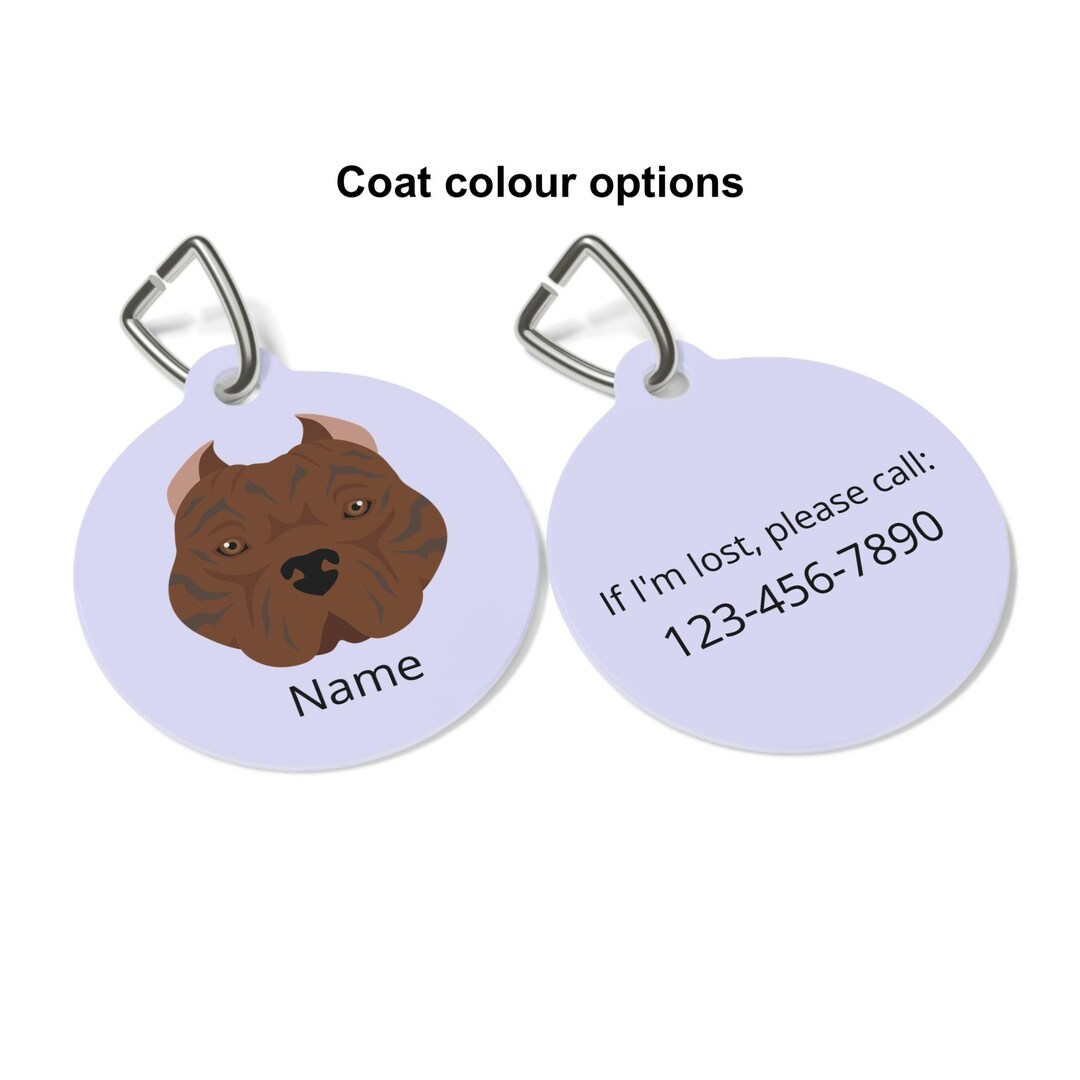 American Bully ID Tag Personalized - Etsy