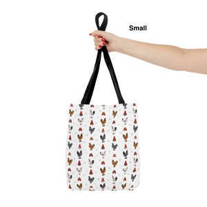 Frizzle Chicken Pattern Tote Bag - Chicken Tote Bag - Farm Animal Carry ...