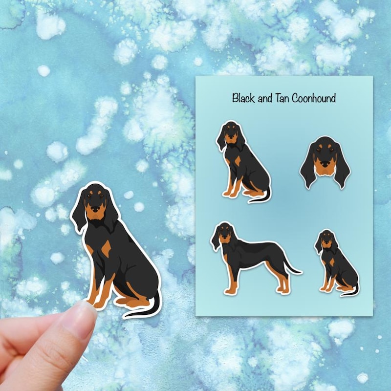 Black Tan Coonhound - Etsy