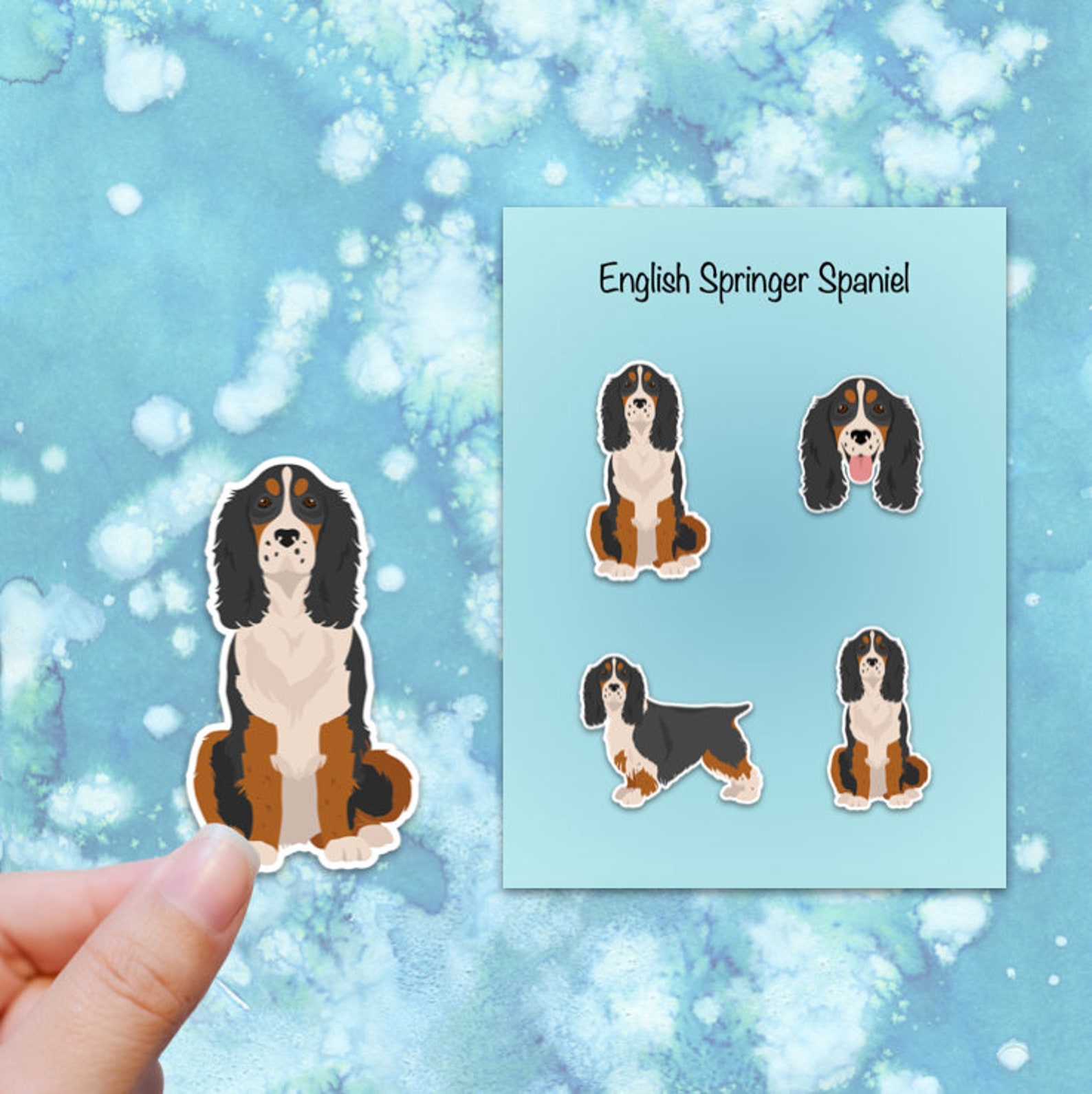 English Springer Spaniel Vinyl Sticker Set - Etsy