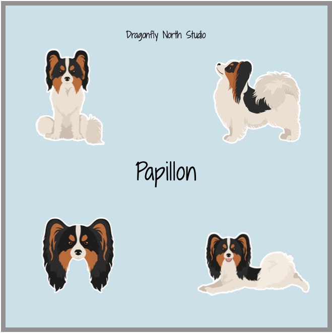 Papillon Vinyl Sticker Set | Etsy