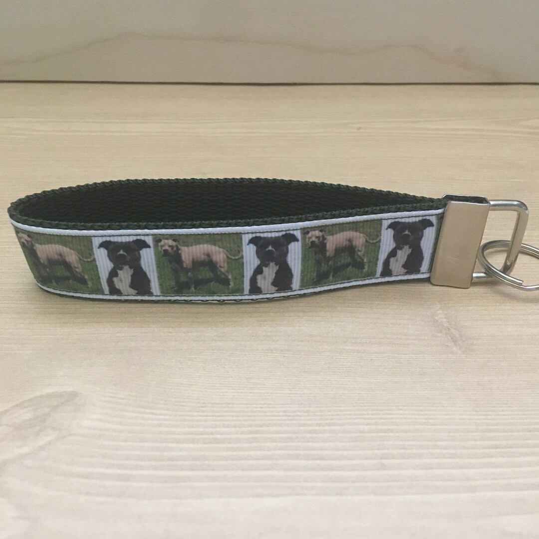 Pitbull Key Ring Wristlet Pit Bull Dog Breed Key Fob - Etsy