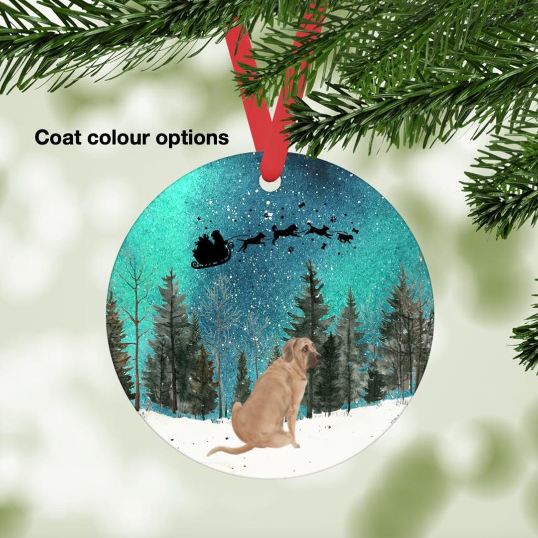 Boerboel Northern Lights Ornament - Etsy