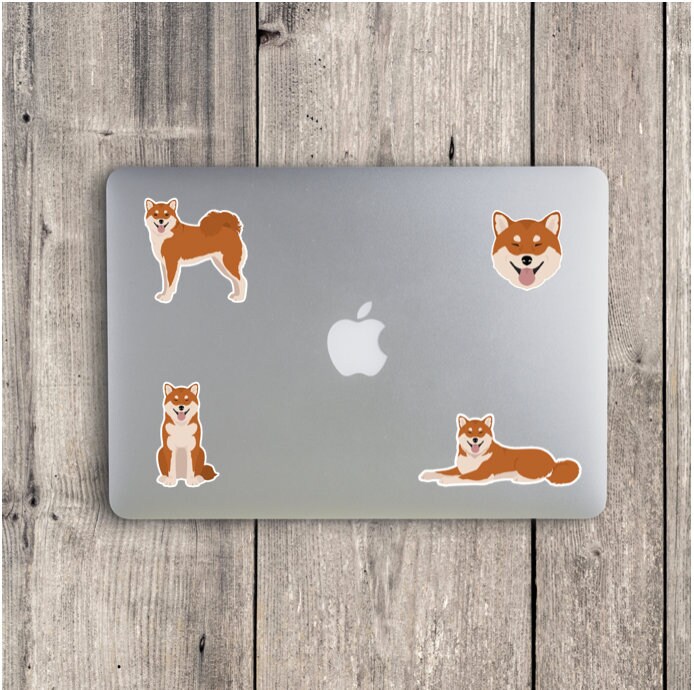 Shiba Inu Vinyl Sticker Set - Etsy